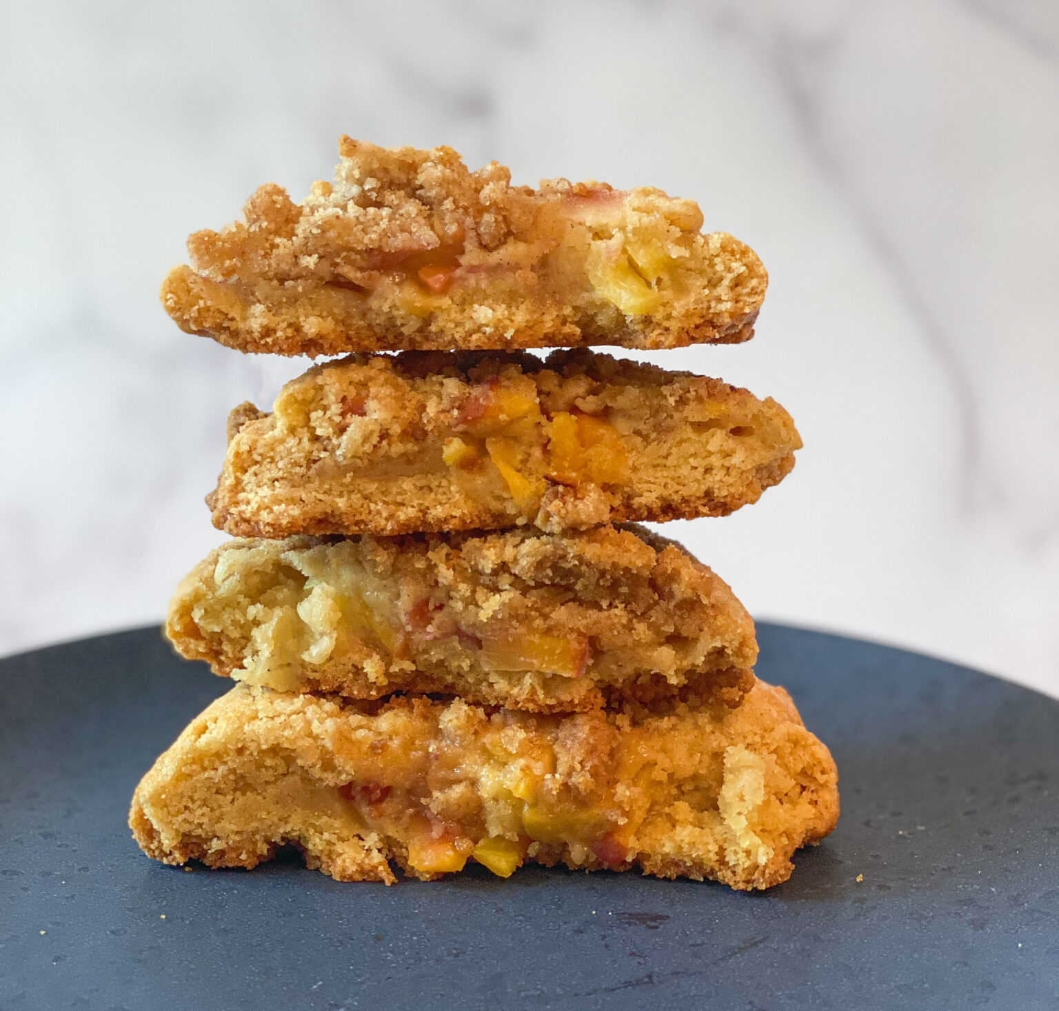 Summer Peach Cobbler Cookies | Crisp and Crumble