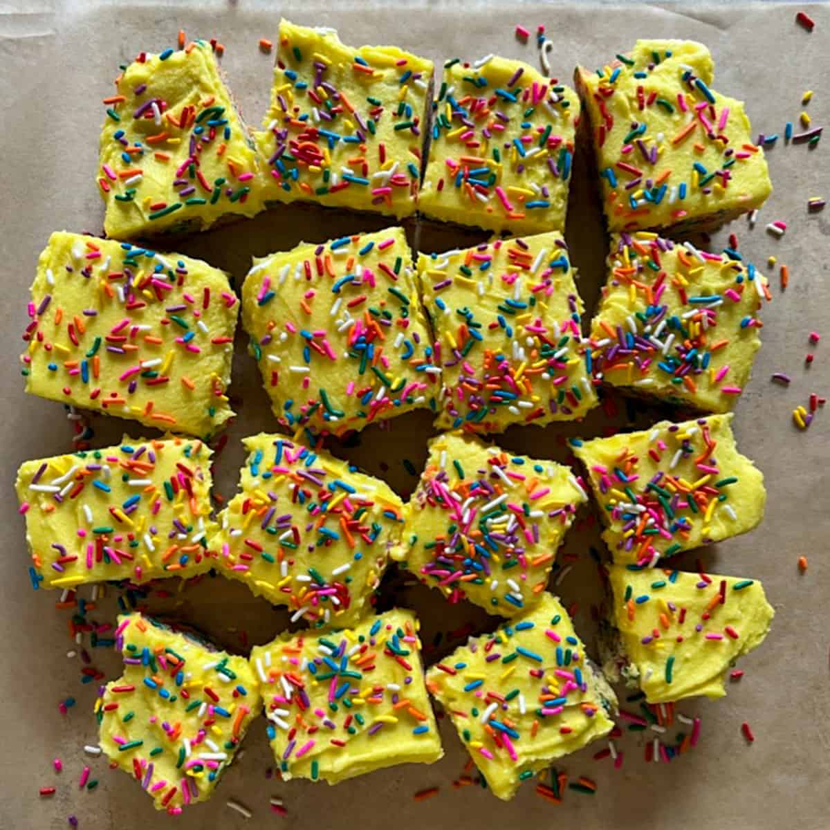Funfetti Sugar Cookie Bars | Crisp and Crumble