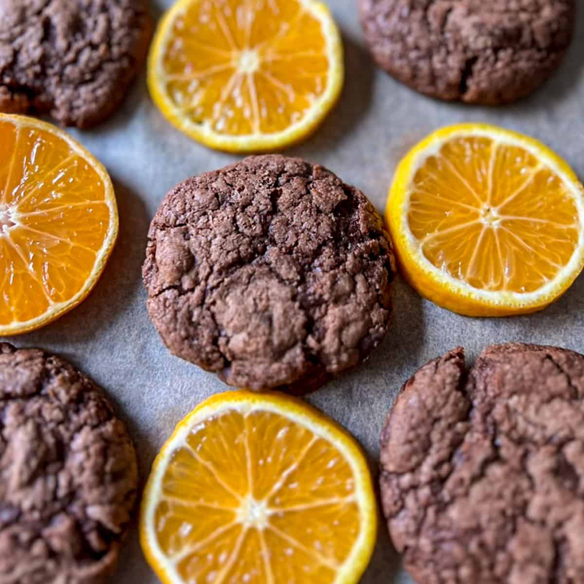 Chocolate Orange Cookies | Crisp and Crumble