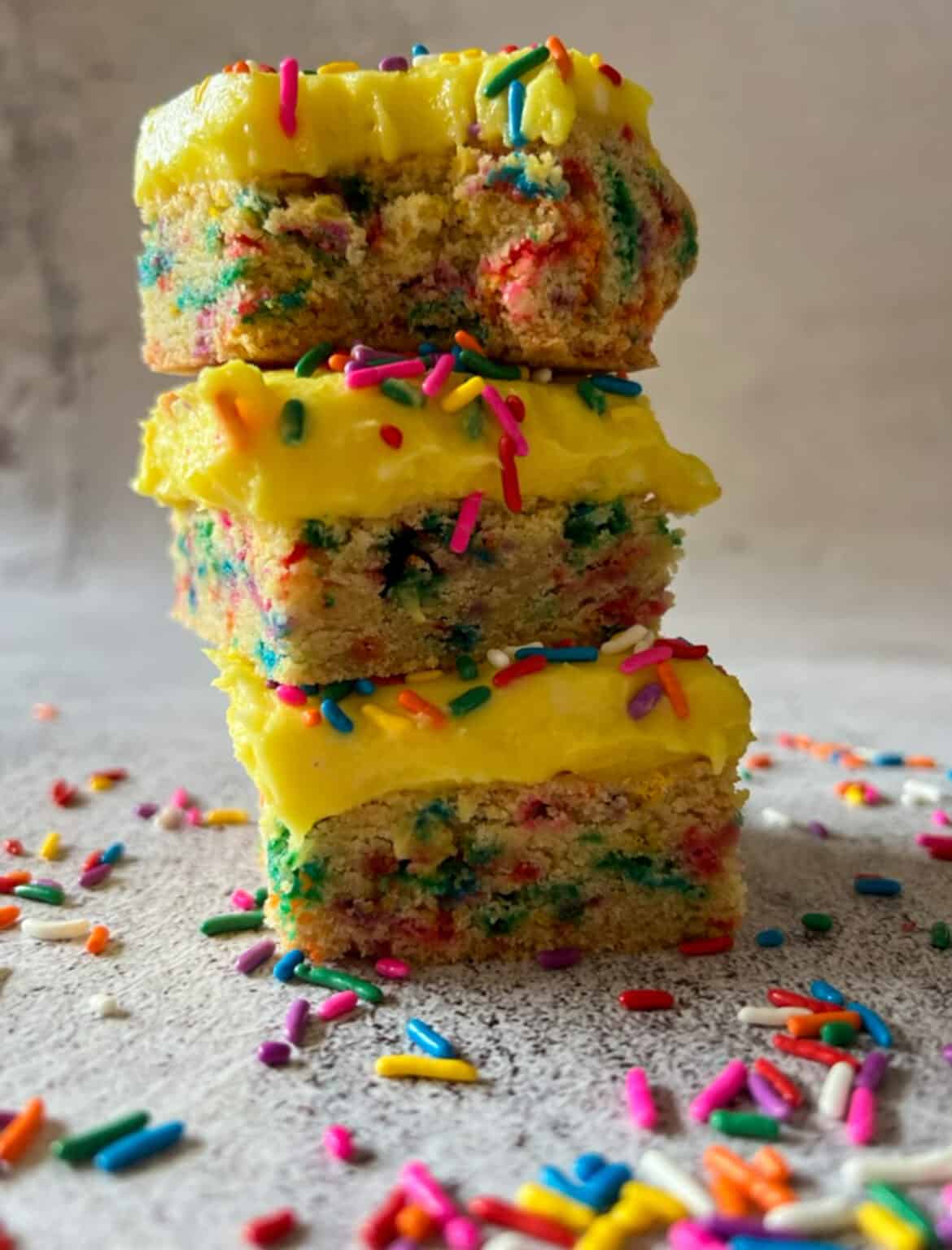 Funfetti Sugar Cookie Bars | Crisp and Crumble