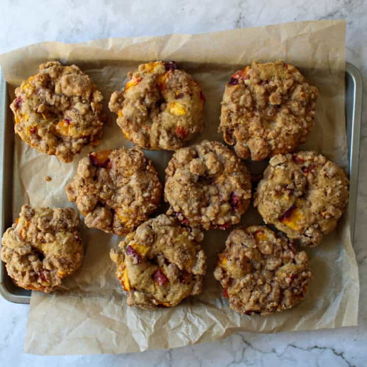 Summer Peach Cobbler Cookies | Crisp and Crumble
