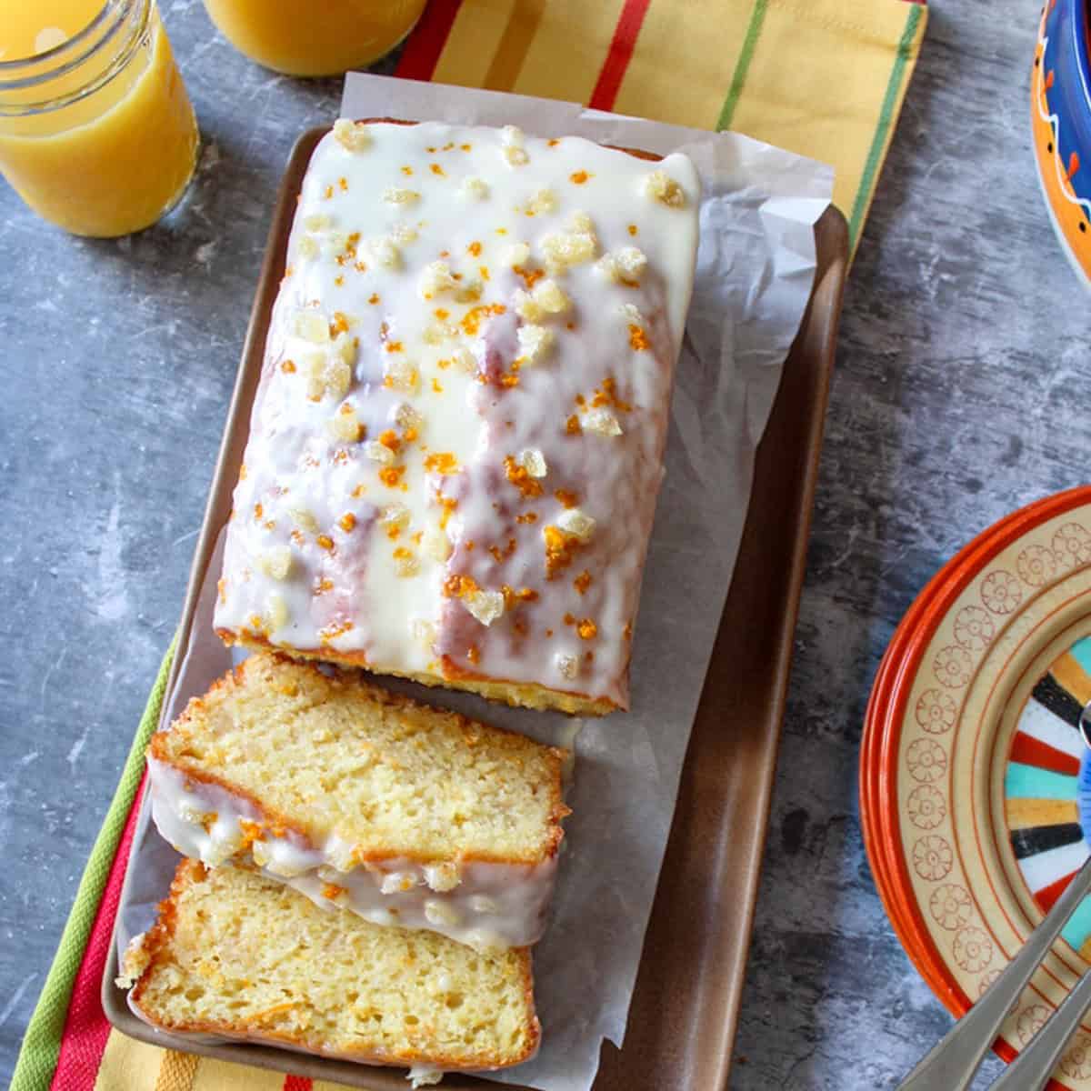 Orange Ginger Loaf Cake | Crisp and Crumble